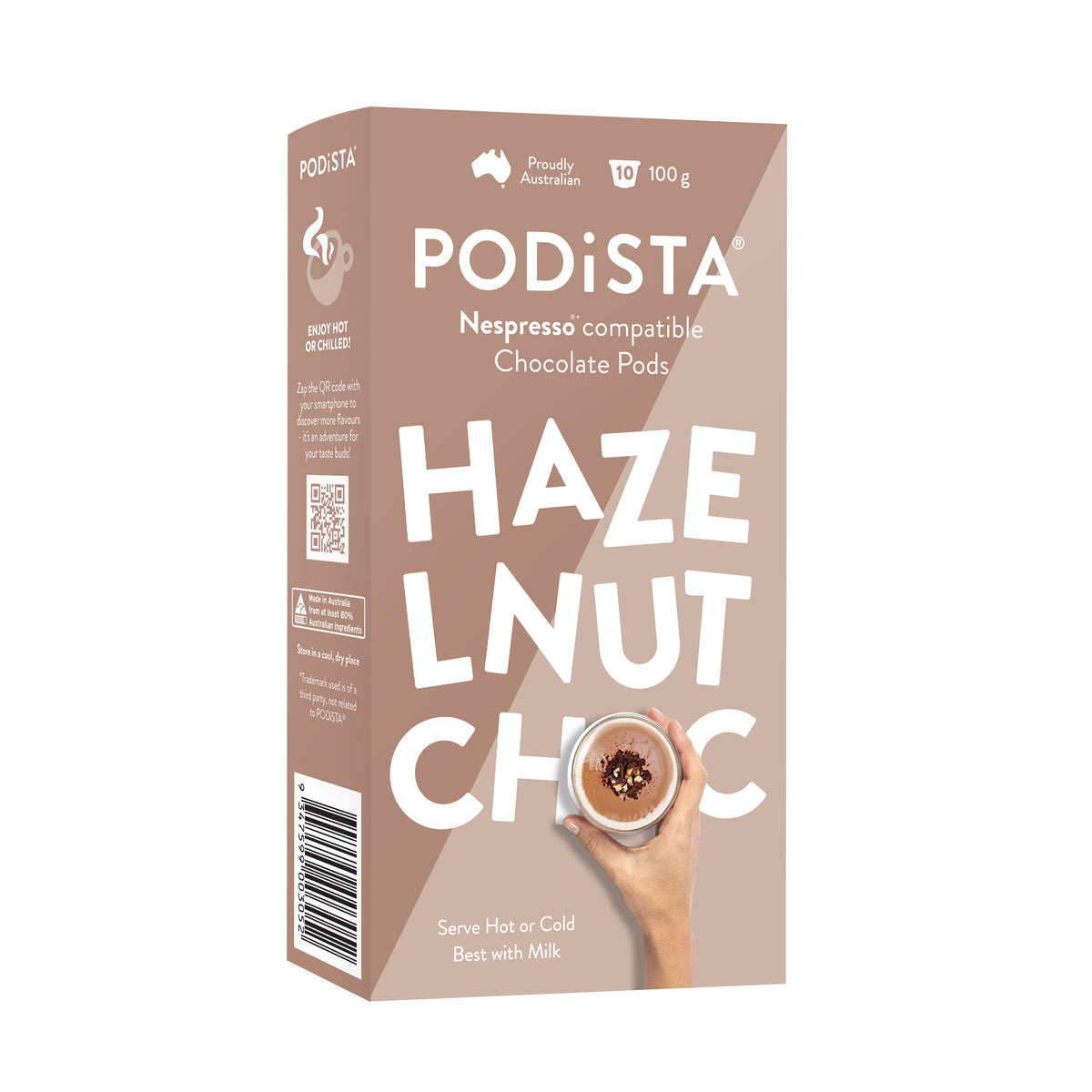 PODiSTA Nespresso®* Compatible Hazelnut Chocolate Pod 10pk – Express Pods