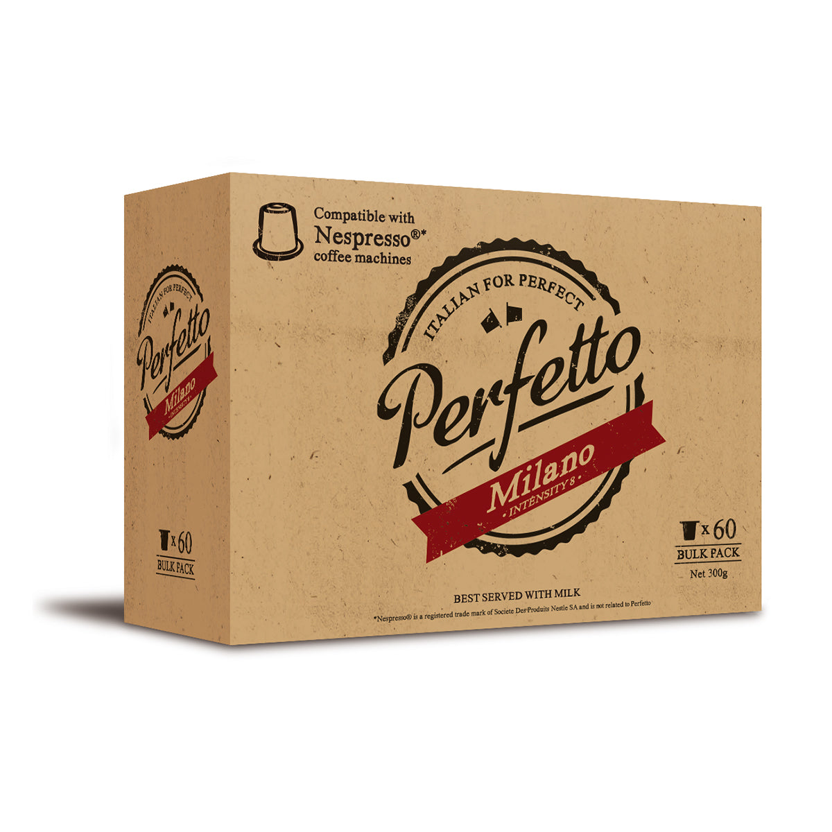 60 Pack Perfetto Milano Coffee Pods (Intensity 8) – Express Pods